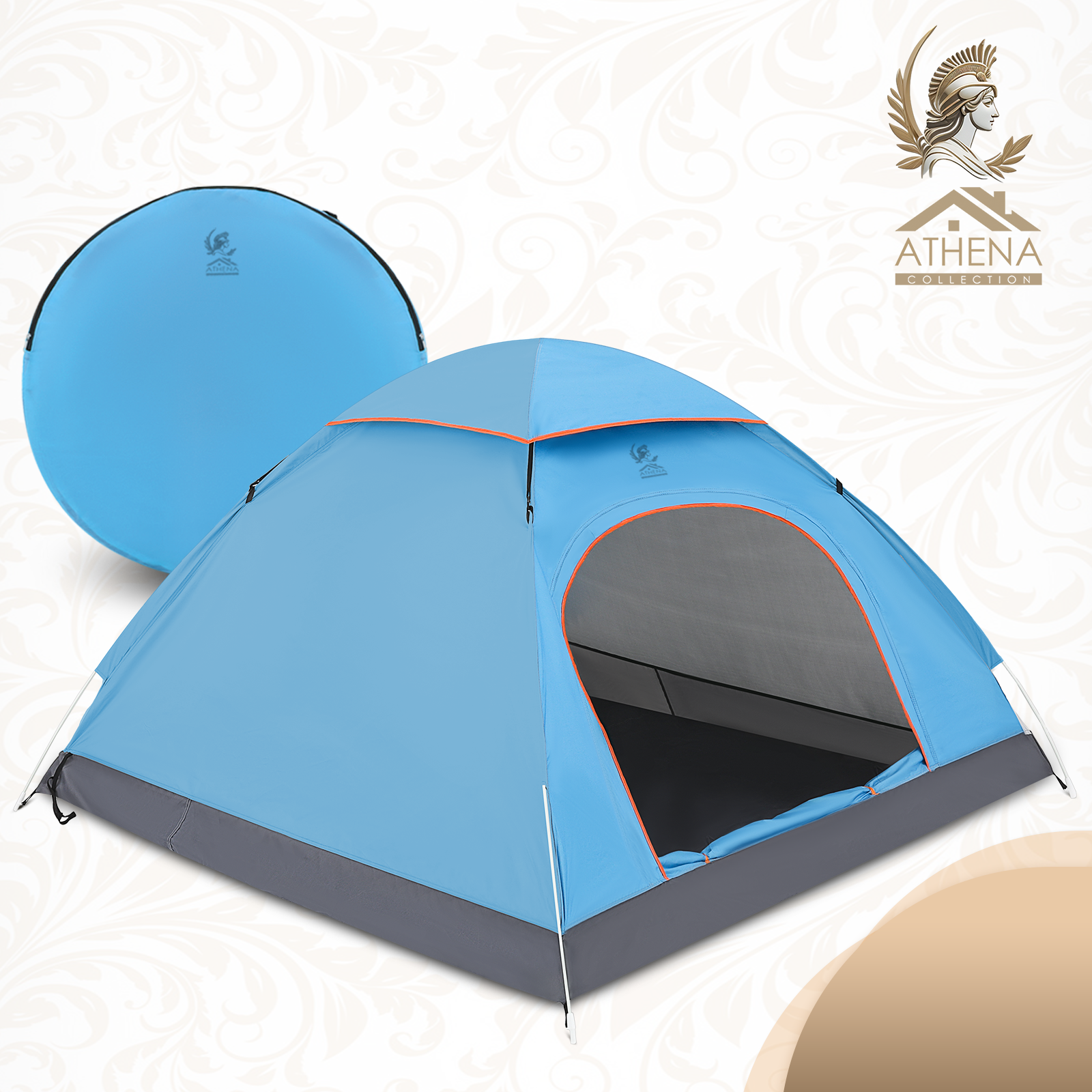 ATHENA COLLECTION Camping Tent Dome 79''Length Blue – Athena Collection